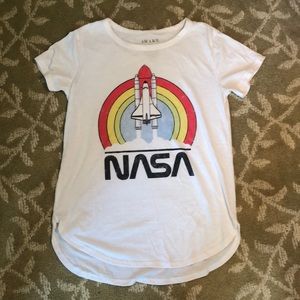 Awake | Tops | Rainbow Nasa Space Rocket Ship Tshirt | Poshmark
